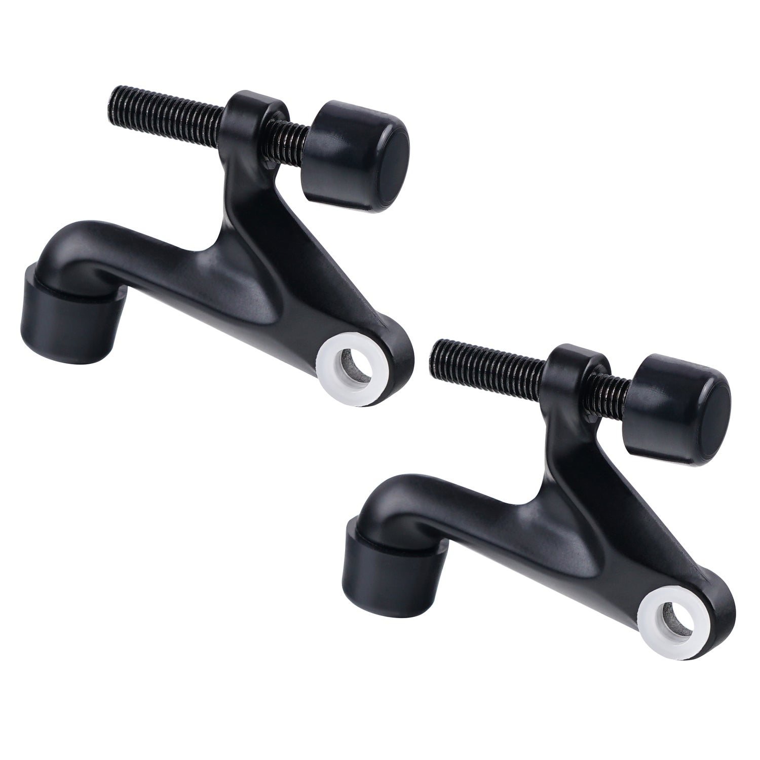 With Black Soft Rubber Tip Matte Black Triumph Hardware 2-Pack Hinged